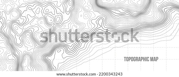 Topographic Map Geographic Contour Map Background Stock Vector (Royalty Free) 2200343243 ...