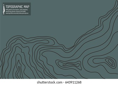 Topographic Map Green Stock Vector (Royalty Free) 643911268 | Shutterstock