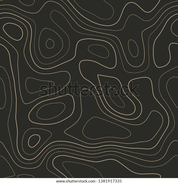 Topographic Map Seamless Design Pretty Tileable Stock Vector (Royalty ...