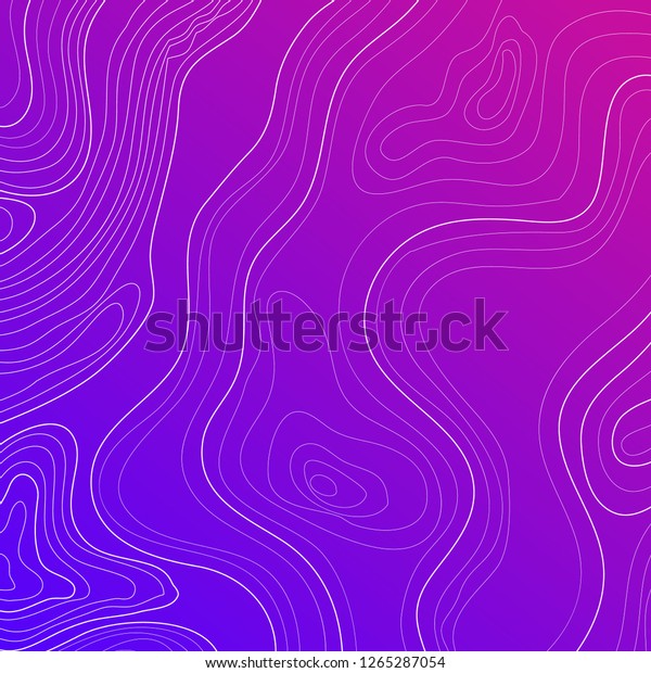 Topographic Map Vector Illustration Purple Background Stock Vector ...