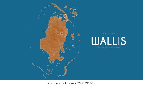 Topographic Map Wallis France Vector Detailed Stock Vector (Royalty ...
