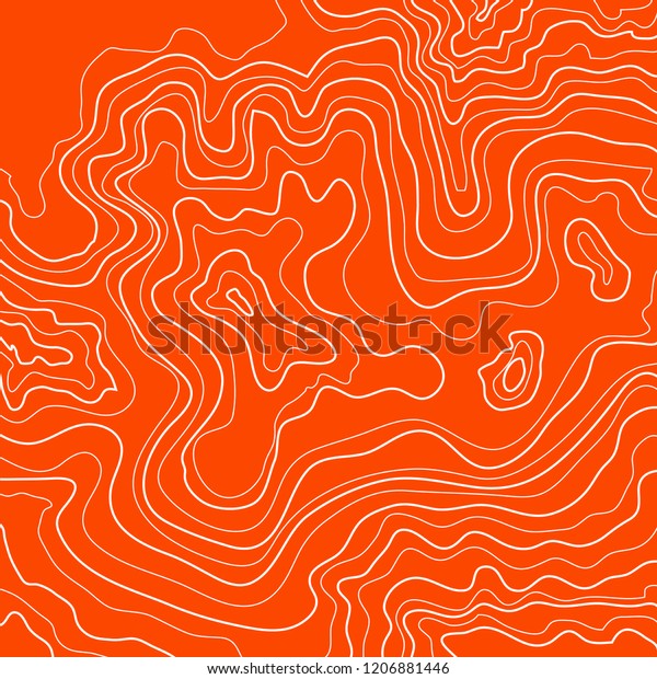 Topographic Map White Abstract Lines On Stock Vector (Royalty Free ...
