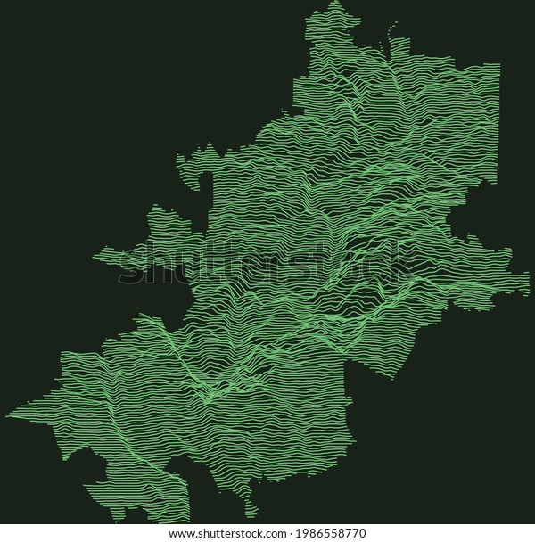 Topographic Military Radar Tactical Map Vilnius Stock Vector (Royalty ...