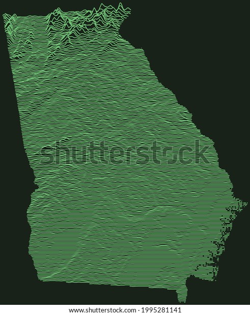 Topographic Military Radar Tactical Map Federal Stock Vector (Royalty ...