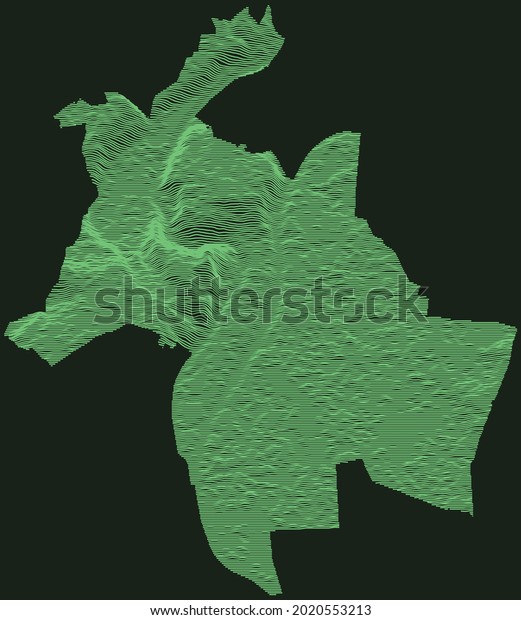 Topographic Military Radar Tactical Map Lyon Stock Vector (Royalty Free ...