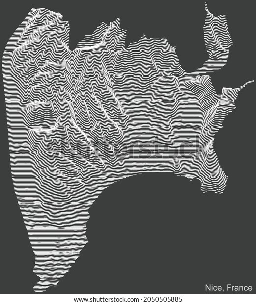 Topographic Negative Relief Map City Nice Stock Vector (Royalty Free ...