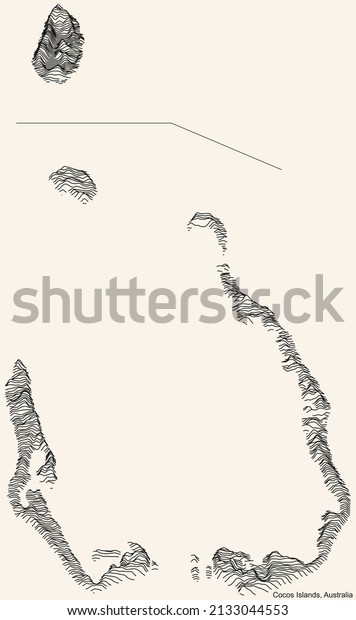 Topographic Relief Map Australian External Territory: เวกเตอร์สต็อก ...