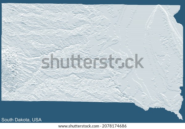 Topographic Technical Drawing Relief Map Federal Stock Vector (Royalty ...