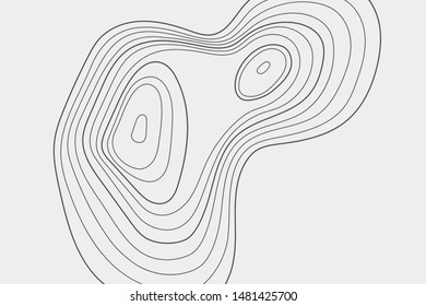 Topography Vector Illustration Map On Ground Stock Vector (Royalty Free ...