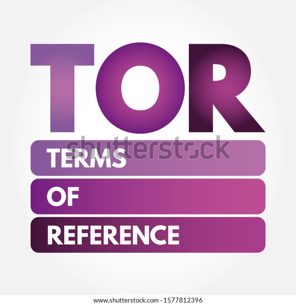 Tor Terms Reference Acronym Business Concept Stock Vector (Royalty Free ...