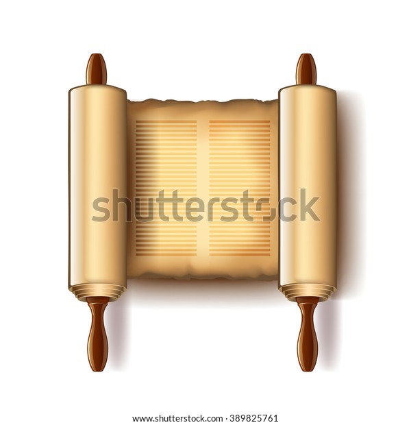 Torah Isolated On Transparent Background Photorealistic Stock Vector ...