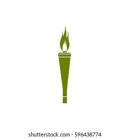 Torch Icon Burning Torch Stock Vector (Royalty Free) 596438774 ...