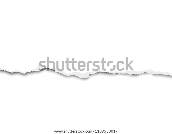 Torn Bottom Side Sheet White Paper Stock Vector (Royalty Free ...