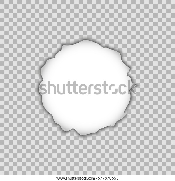 Torn Hole Ripped Paper On Transparent Stock Vector (Royalty Free ...