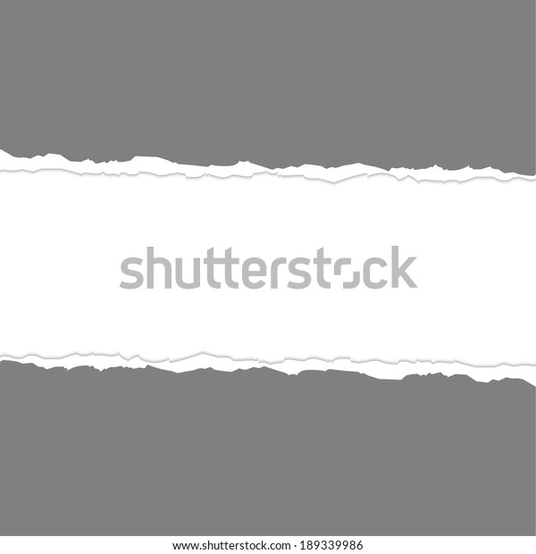 Torn Paper Stock Vector (Royalty Free) 189339986 | Shutterstock