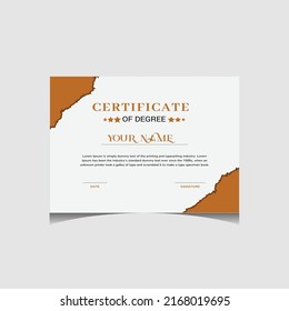 Torn Paper Certificate Template Design Stock Vector (Royalty Free ...