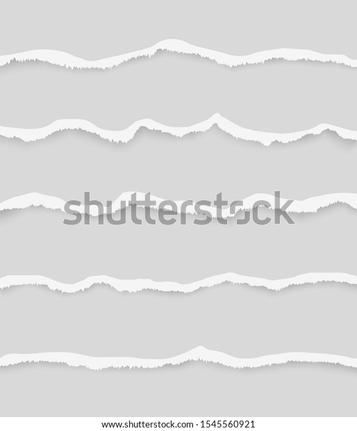 Torn Paper Page Ripped Edges Space Stock Vector (Royalty Free ...