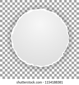Torn Paper Realistic Vector Circle Banner: vetor stock (livre de ...