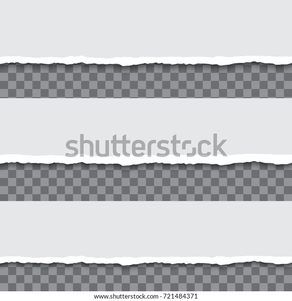 Torn Paper Ripped Edges Realistic Vector Stock Vector Royalty Free 721484371 Shutterstock