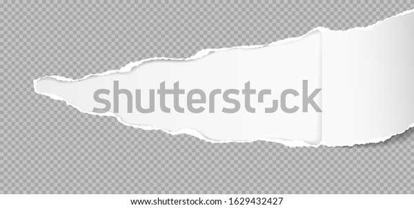 Torn Ripped Hole Piece Grey Squared Stock Vector (Royalty Free ...