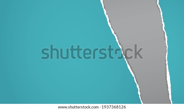 Torn Ripped Turquoise Paper Strip Soft Stock Vector (Royalty Free ...