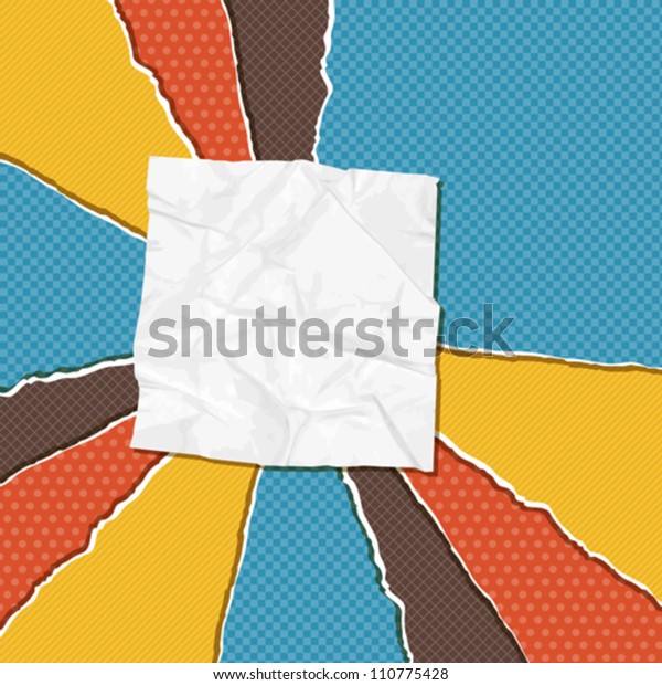 Torn Scratch Paper Vintage Background Vector Stock Vector (Royalty Free ...