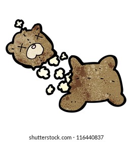 Torn Teddy Bear Cartoon Stock Vector (Royalty Free) 116440837 ...