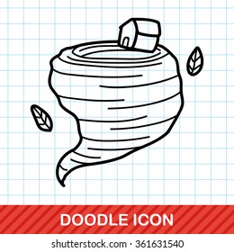 Tornado Doodle Stock Vector (Royalty Free) 361631540 | Shutterstock