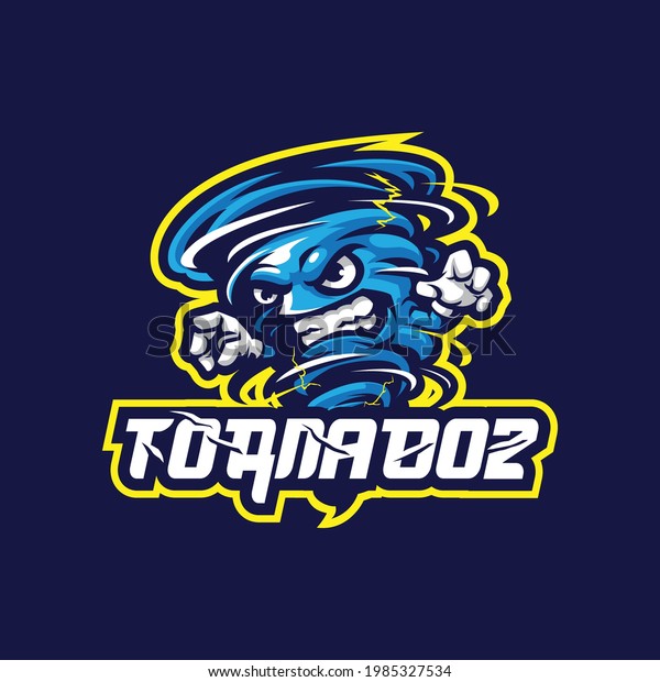 Tornado Mascot Logo Design Vector Modern 库存矢量图（免版税）1985327534 ...