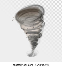 Tornado On Transparent Background Hurricane Whirlwind Stock Vector ...