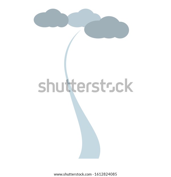 Tornado Strong Wind Vector Illustration Stock Vector (Royalty Free ...