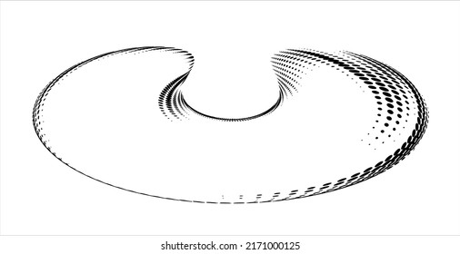 Toroidal Bitten Bagel Logo Emblem Polka Stock Vector (Royalty Free ...