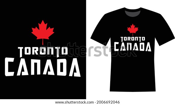 Toronto Canada Vector Tshirt Design Stock Vector (Royalty Free ...