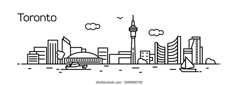 538 Toronto skyline outline Images, Stock Photos & Vectors | Shutterstock