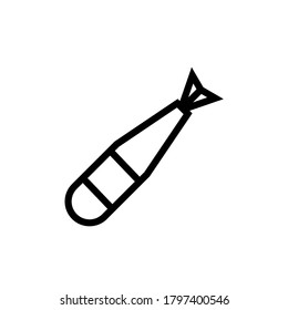 Torpedo Icon Vector Illustration Flat Design Stock Vector (Royalty Free ...