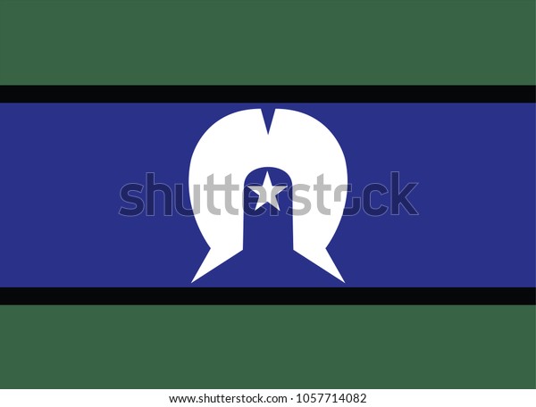 Torres Strait Islander Flag Design Illustration Stock Vector (Royalty ...