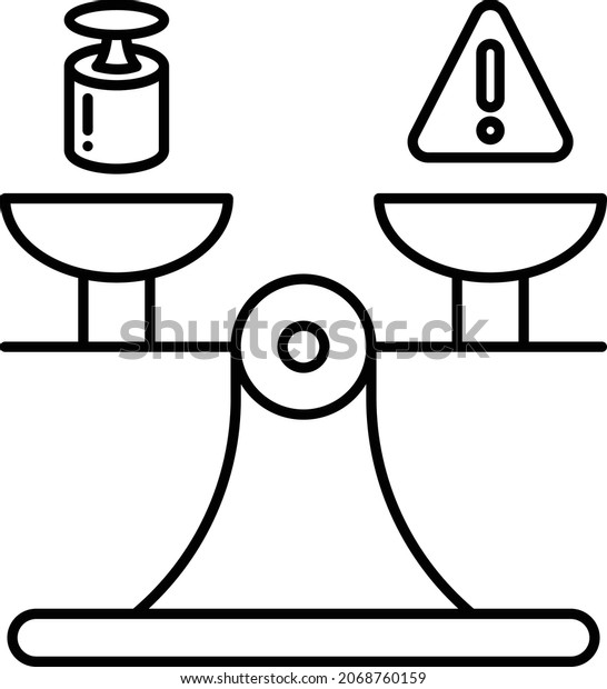 Torsion Balance Scale Concept Pan Balance Stock Vector (Royalty Free ...