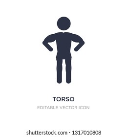 Torso Icon On White Background Simple Stock Vector (Royalty Free ...