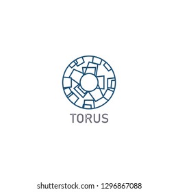 Vektor Stok Torus Logo Dsign Inspiration Vector (Tanpa Royalti ...