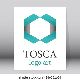Tosca Hexagon Logo Element Company Symbol : image vectorielle de stock ...