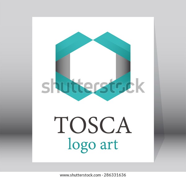 Tosca Hexagon Logo Element Company Symbol : image vectorielle de stock ...