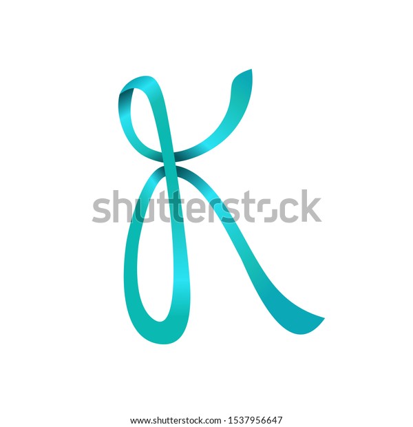 Vector de stock (libre de regalías) sobre Tosca Ribbon Initial K ...
