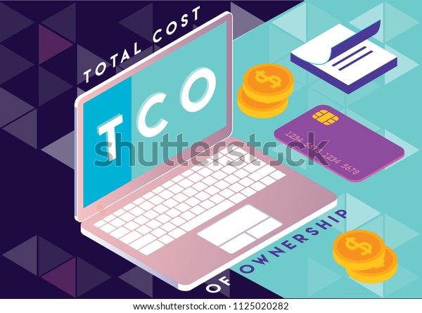 Total Cost Ownership Concept Isometric Illustration Stock Vector ...