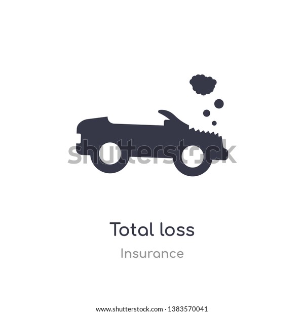 Total Loss Icon Isolated Total Loss Stock Vector (Royalty Free ...