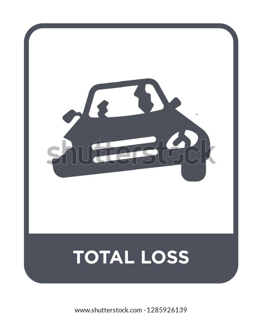 Total Loss Icon Vector On White Stock Vector (Royalty Free) 1285926139 ...