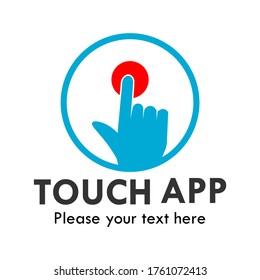Touch App Logo Template Illustration Suitable: เวกเตอร์สต็อก (ปลอดค่า ...