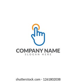 Touch Logo Hand Touch Logo Vector Stock Vector (Royalty Free ...