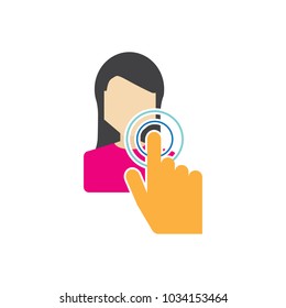 Touch People Logo Icon Design Stock Vector (Royalty Free) 1034153464 ...