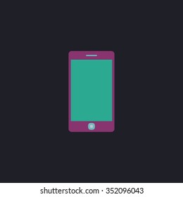 Smartphone Icon Illustration Color Symbol Button Stock Illustration ...