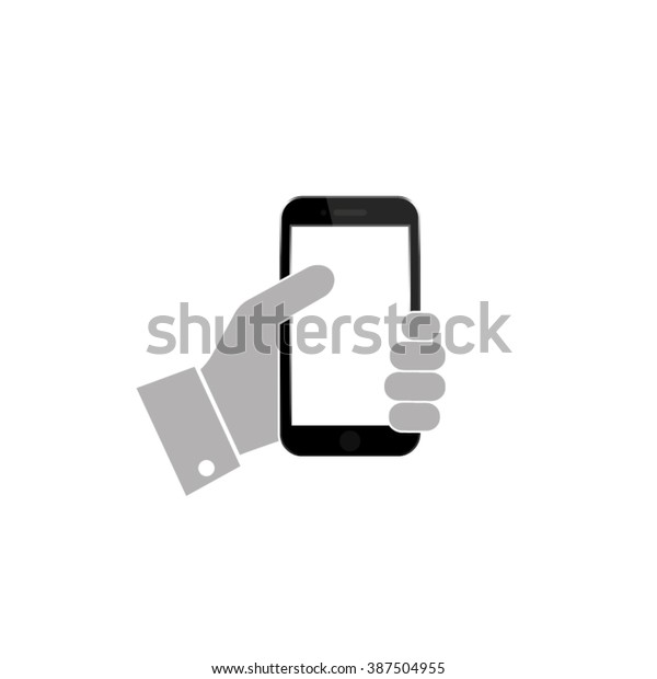 Touch Phone Icon Vector Stock Vector (Royalty Free) 387504955 ...